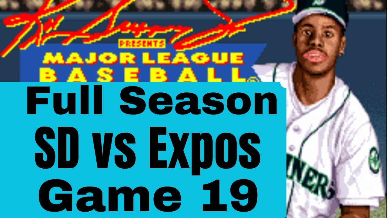 Ken Griffey Jr Presents | MLB | SNES | Full Season | Expos | Game 19 ...