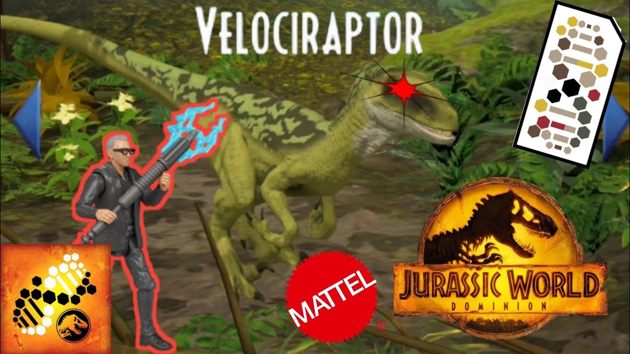 Jurassic World Dominion 2022 Facts App! Green Velociraptor! (+scan Code