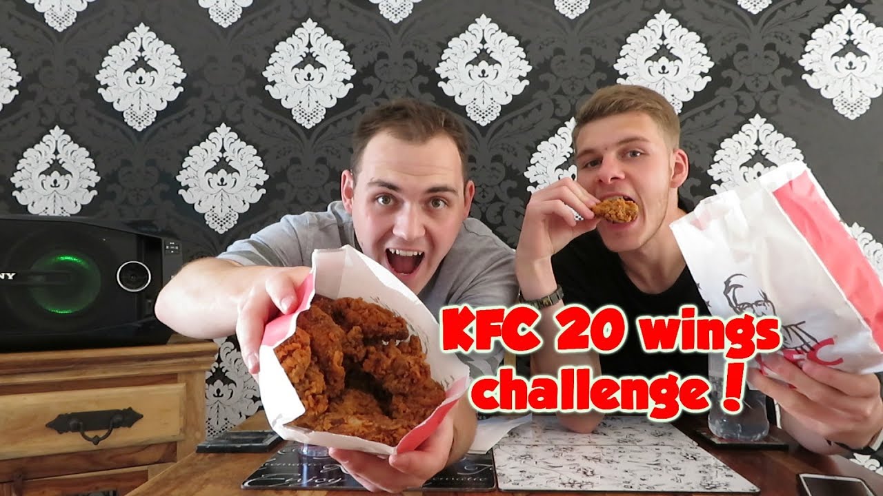 kfc 20 wings challenge! - YouTube