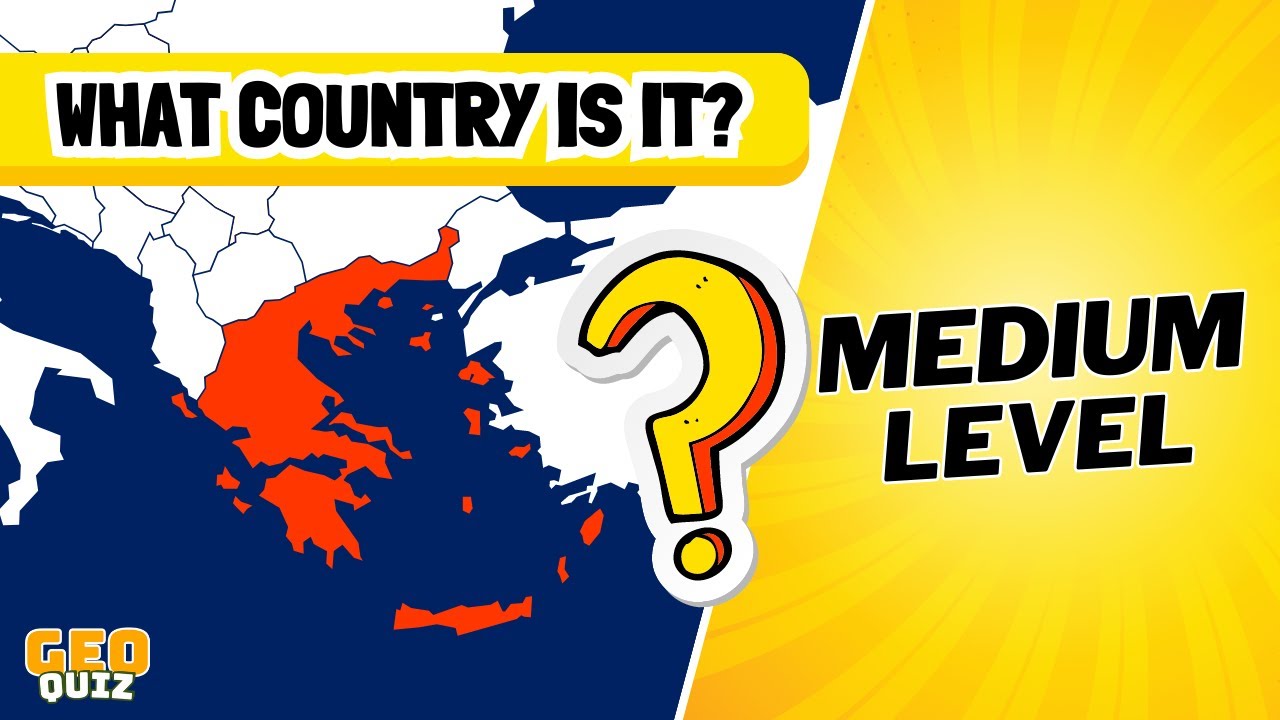 Guess The Country On The Map - MEDIUM LEVEL | Geography Quiz | Quiz ...