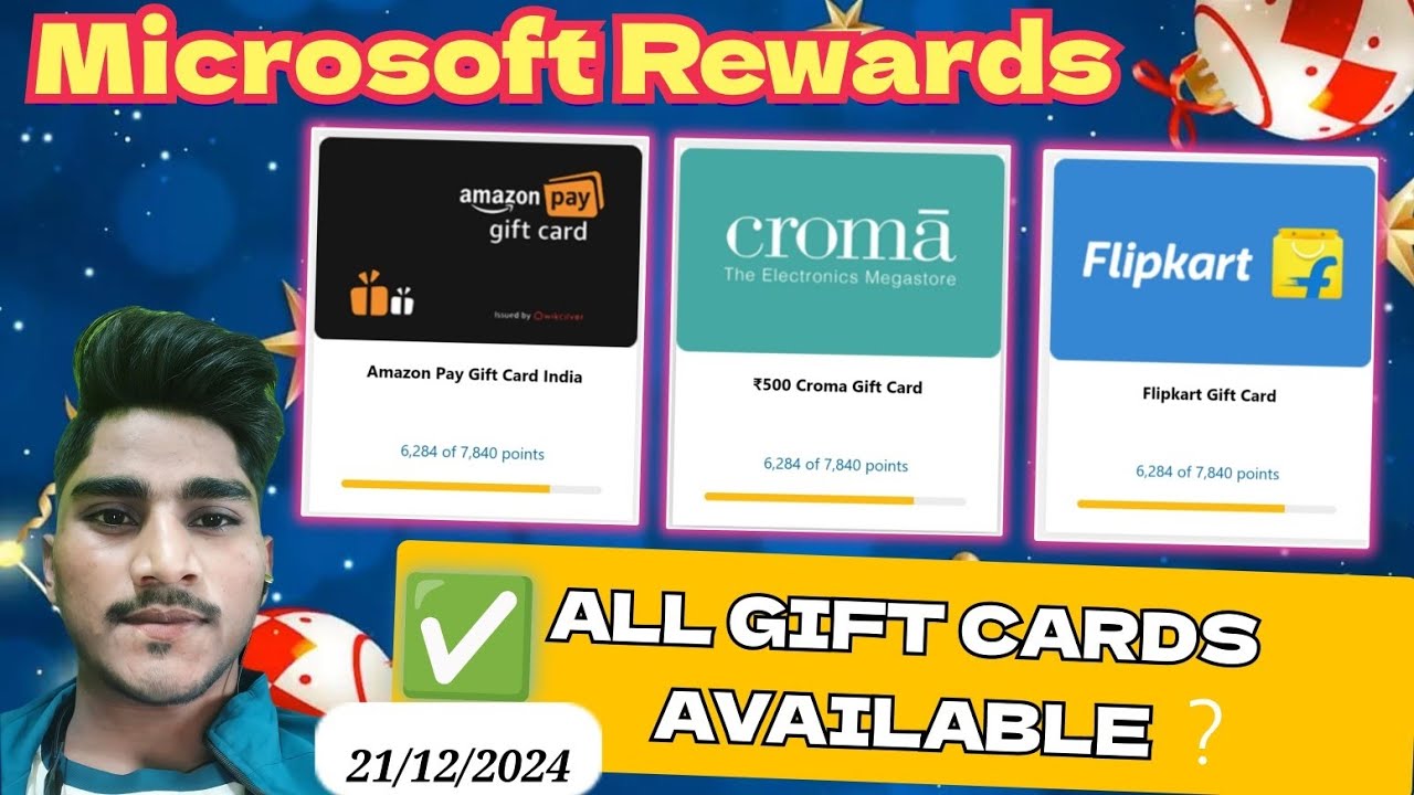 😂😂 MICROSOFT REWARD ALL GIFT CARD AVAILABLE | AMAZON GIFT CARD ADDED ...