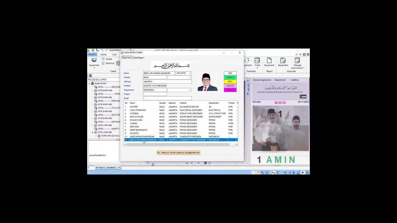 BISMILLAH : PML FOR CREATING ENTRY DATA FORM OF USER IN AVEVA E3D & PDMS - YouTube