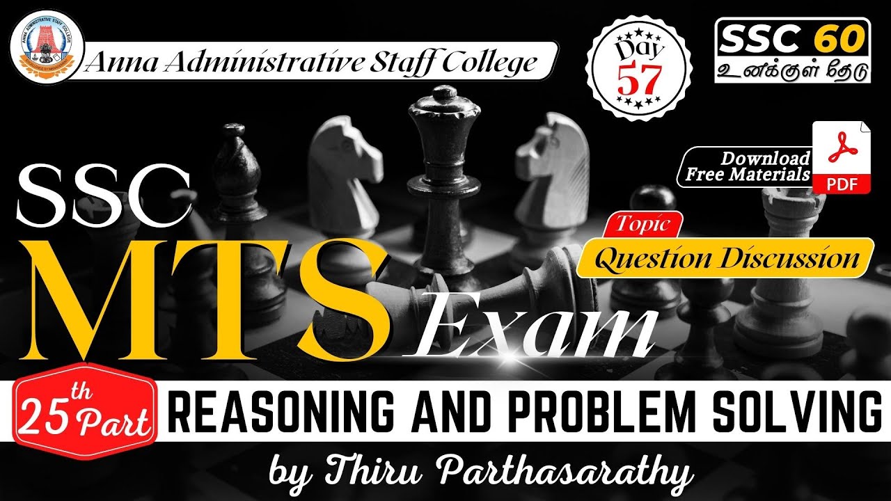 Ssc Mts Day 57 Part 25 Reasoning Ability And Problem Solving 0532