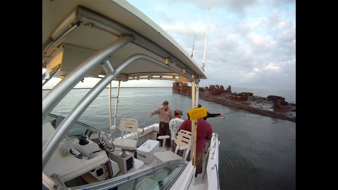 Galveston Sand Trout at SS Selma - YouTube