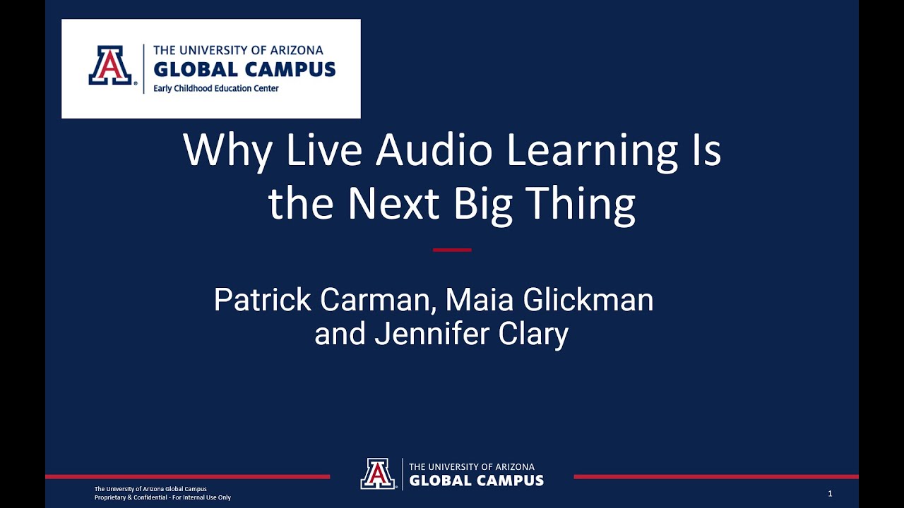 Why Live Audio Learning is the Next Big Thing: Patrick Carman, Maia ...