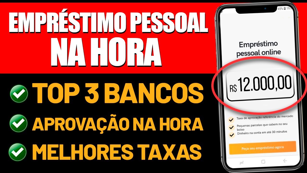 TOP 3 MELHORES BANCOS PARA EMPRÉSTIMO PESSOAL ONLINE NA HORA - YouTube