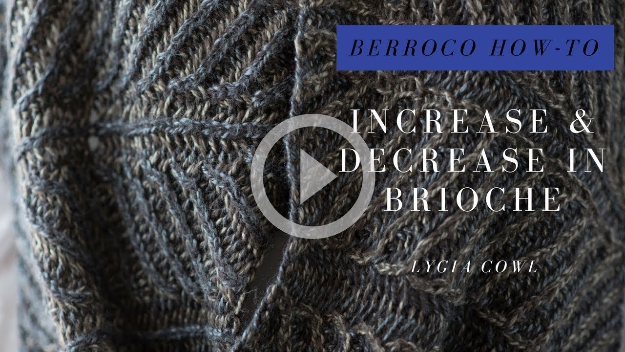 Brioche Knitting Increases and Decreases - YouTube
