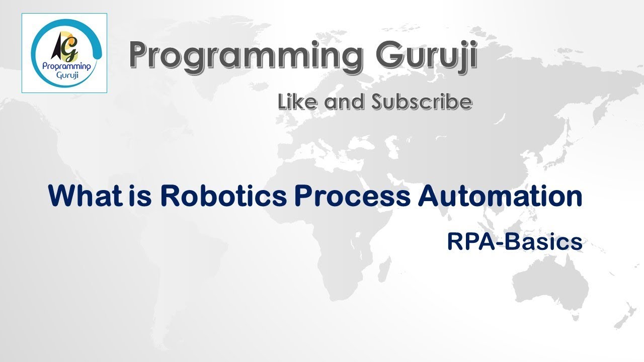 What is Robotics Process Automation | RPA | RPA Tutorials - YouTube