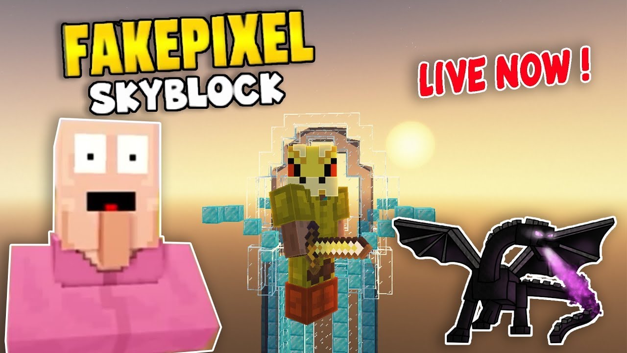 Grinding Together In Fakepixel Skyblock giveaway - YouTube