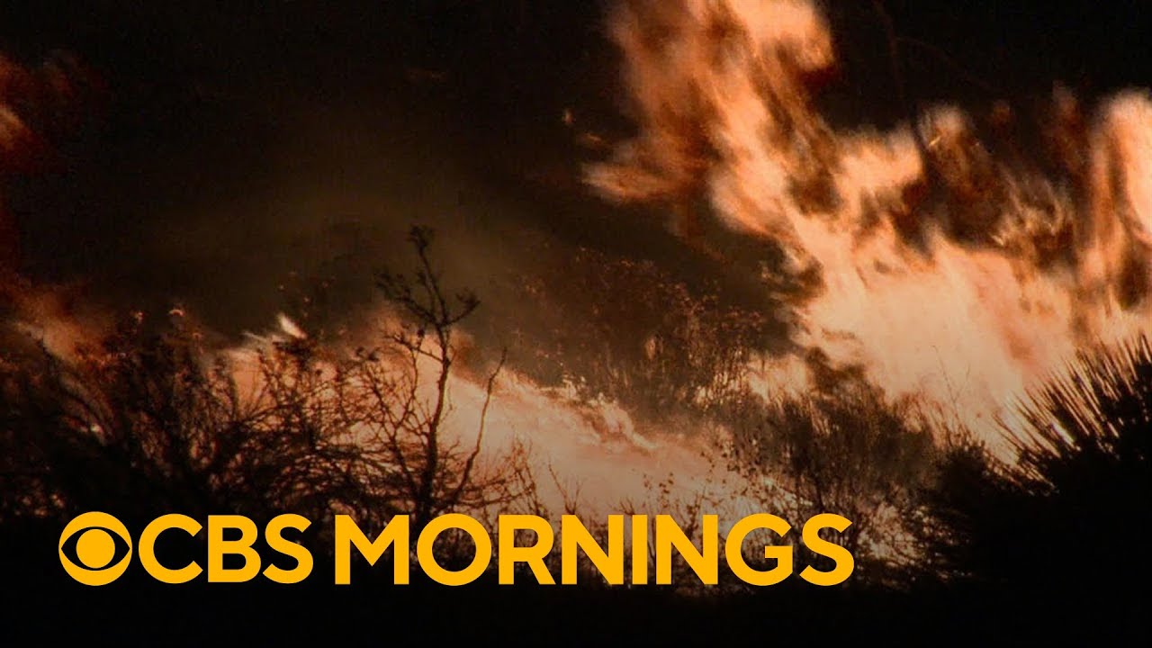 In western U.S., 20 wildfires burn over 100,000 acres - YouTube