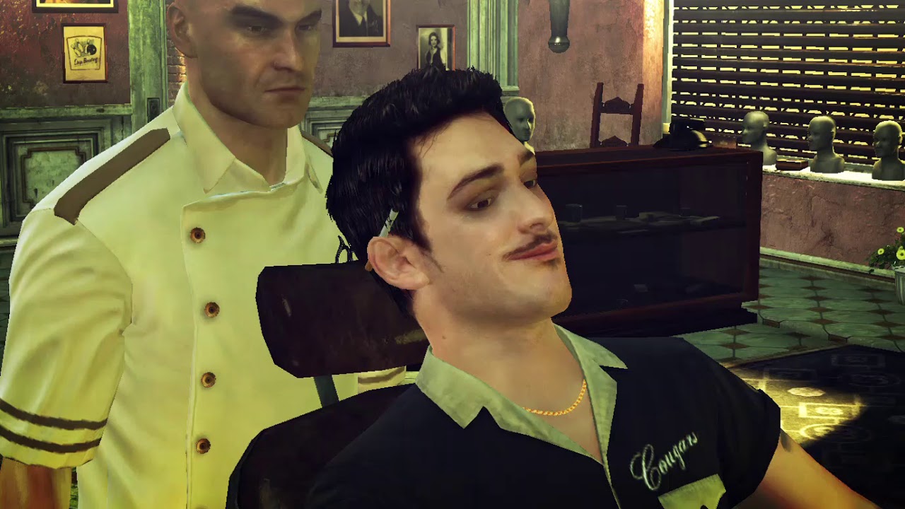 Hitman Absolution video gameplay (no commentory)shaving lennys beard ...