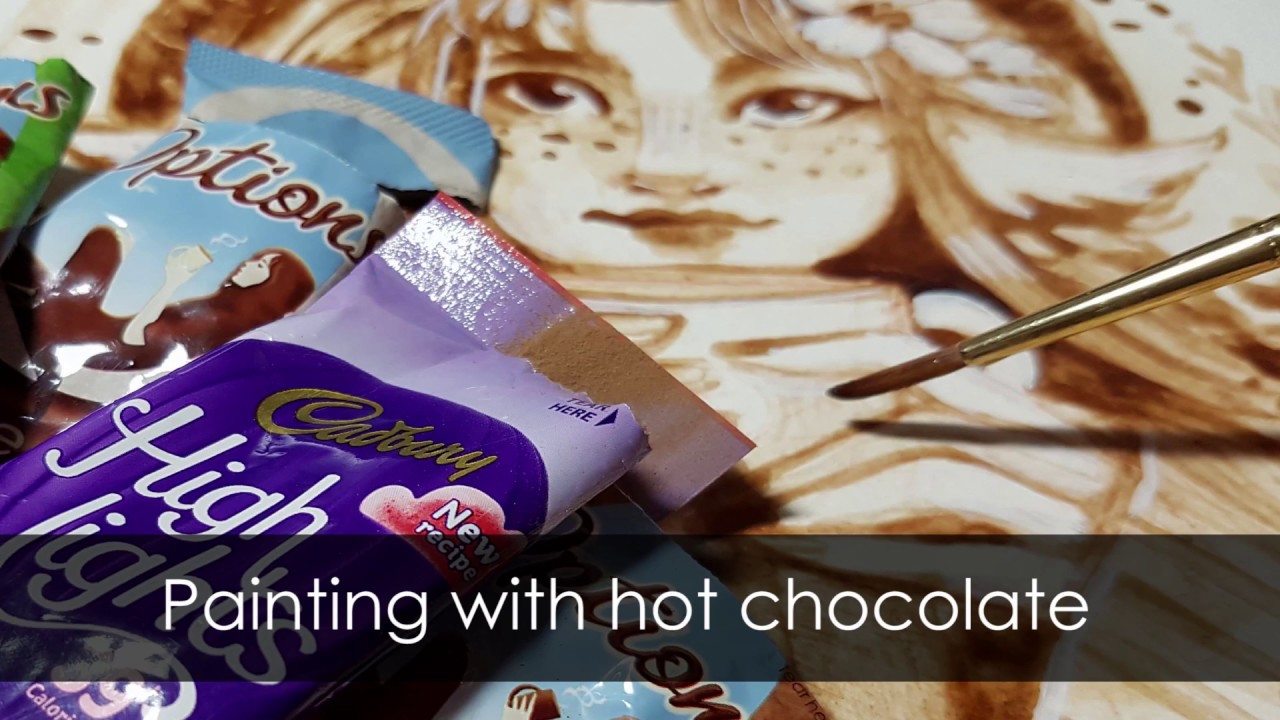 Painting with Hot Chocolate Challenge - YouTube