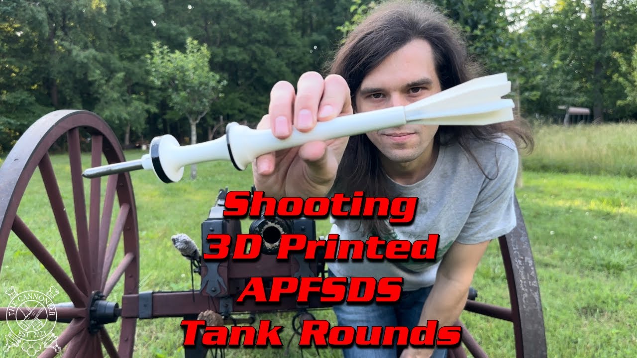 Shooting 3D Printed APFSDS Tank Rounds - YouTube