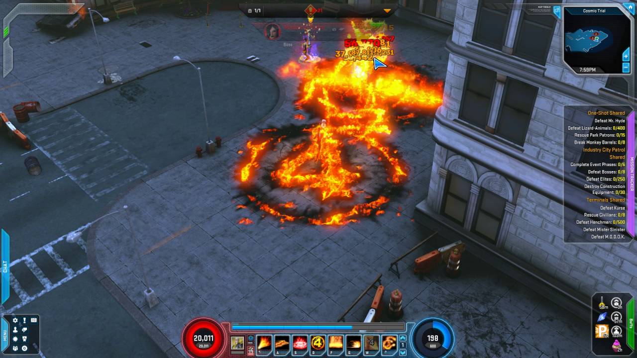 Marvel Heroes 2016 Human Torch Cosmic Trial - YouTube