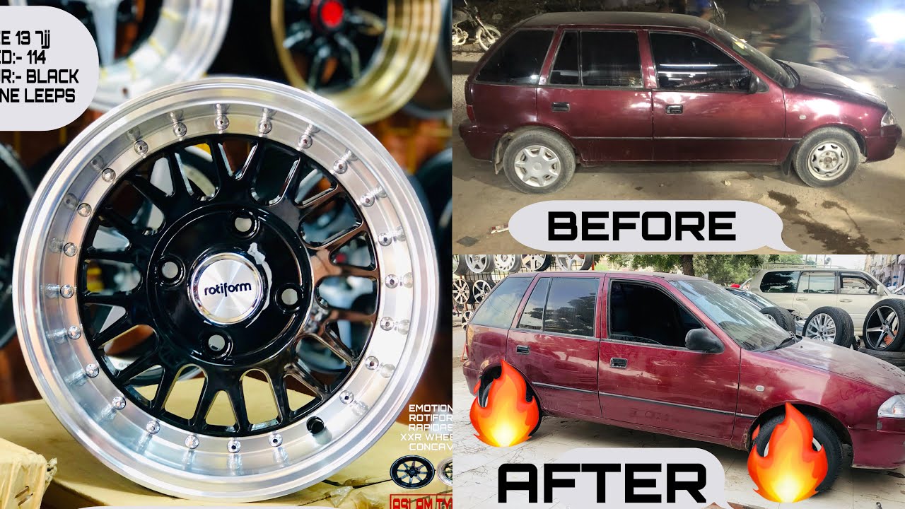 SUZUKI CULTUS MODIFIED | ROTIFORM DEEP DISH ALLOY RIMS INSTALL CULTUS ...