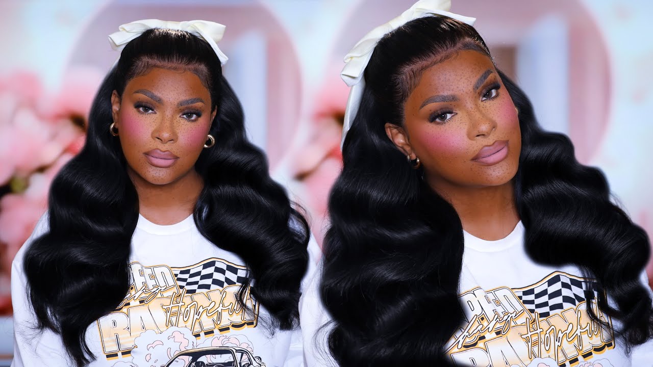 The most natural wear n go wig EVER| Natural Looking Body Wave Texture ...