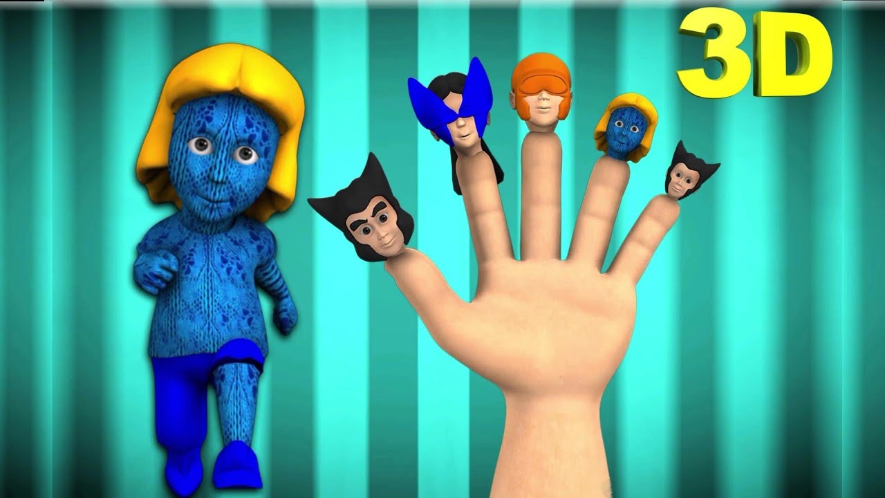Finger Family Funny Mutant Family in HD - Finger Family Nursery Rhymes ...