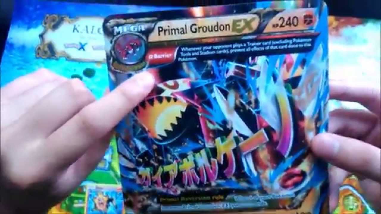 Opening / Apertura Hoenn Collection Box! Primal Groudon EX! Comentario ...