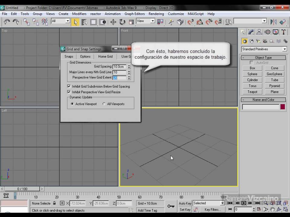 3Dmax - Configurar medidas (Tutorial: Ramsés Vizcaíno) - YouTube