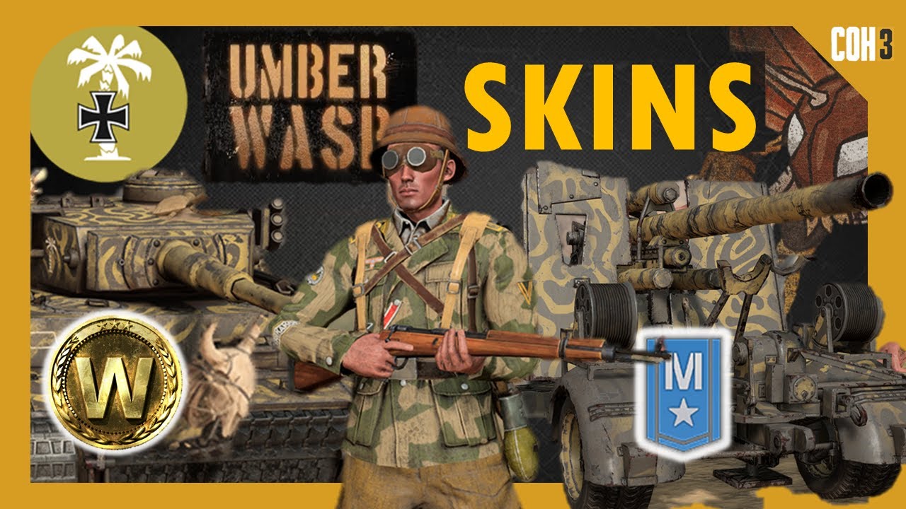 'Goggles & SKULLS = ???' DAK Skins | Umber Wasp | Company of Heroes 3 ...