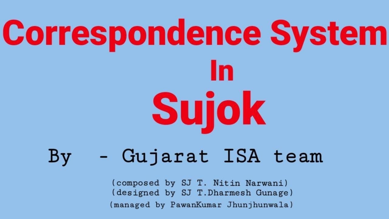 CORRESPONDENCE SYSTEM OF SUJOK - YouTube