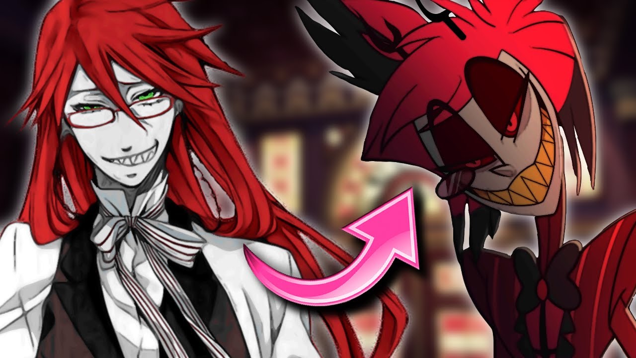 ALASTOR ESTÁ INSPIRADO EN GRELL SUTCLIFF *HAZBIN HOTEL* - YouTube