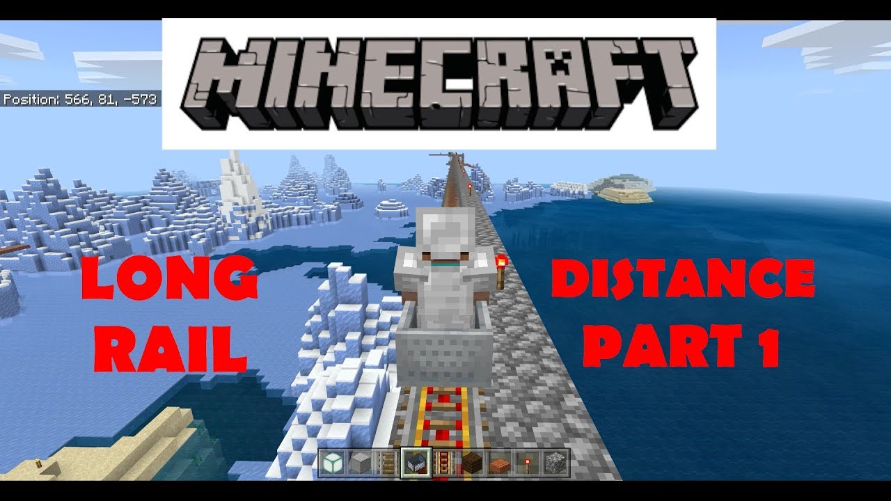 Minecraft: Long Distance Rail World Part 1 - YouTube