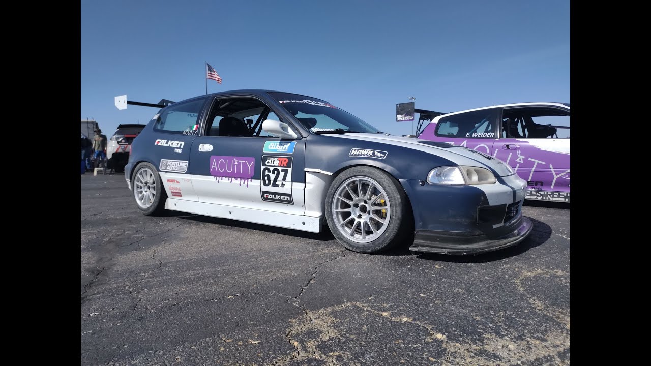 GridLife Heartland Motorsports Park Time Attack Club TR Honda Civic K24 ...