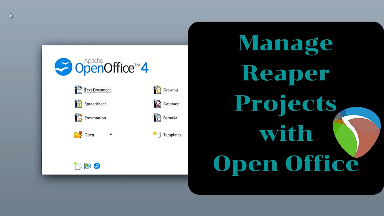 Reaper Project Management with Open Office - YouTube