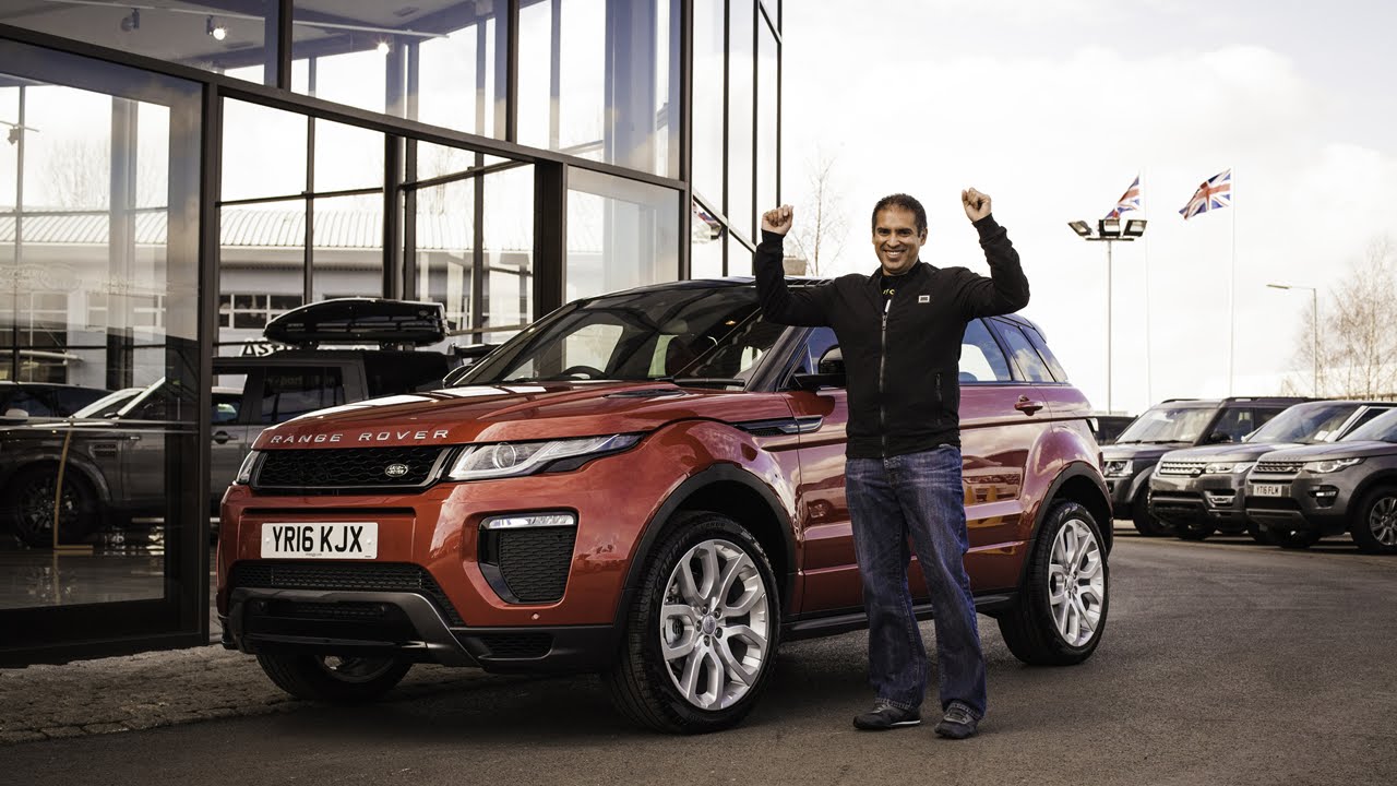 Cherry Cherian collects his Range Rover Evoque! - YouTube