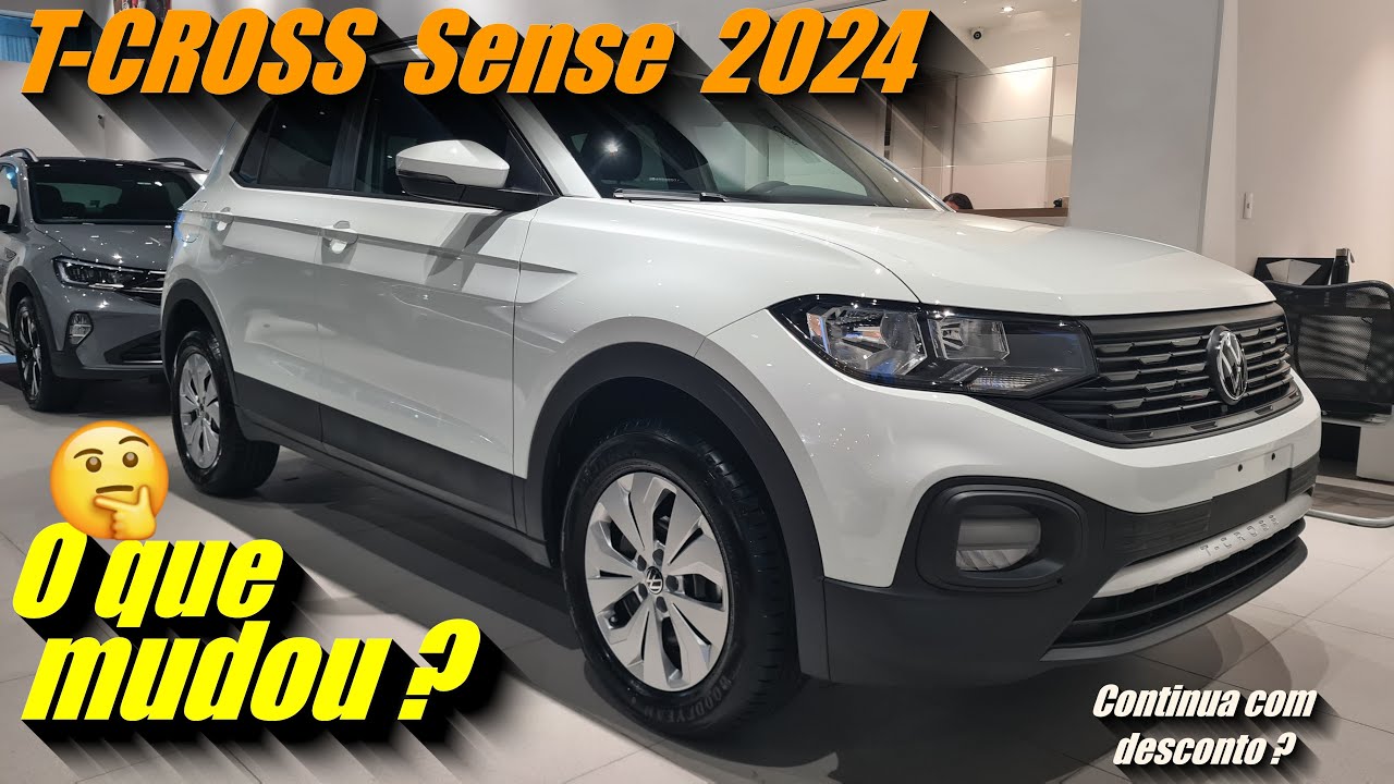 VW T-CROSS Sense 2024. O que mudou na versão de entrada? Novo pack e ...