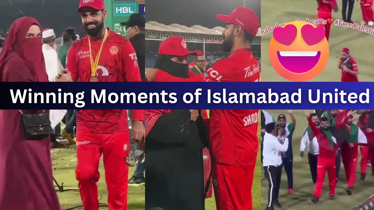 Shadab Khan Celebrating his victory With his Wife and Mother | Wining ...