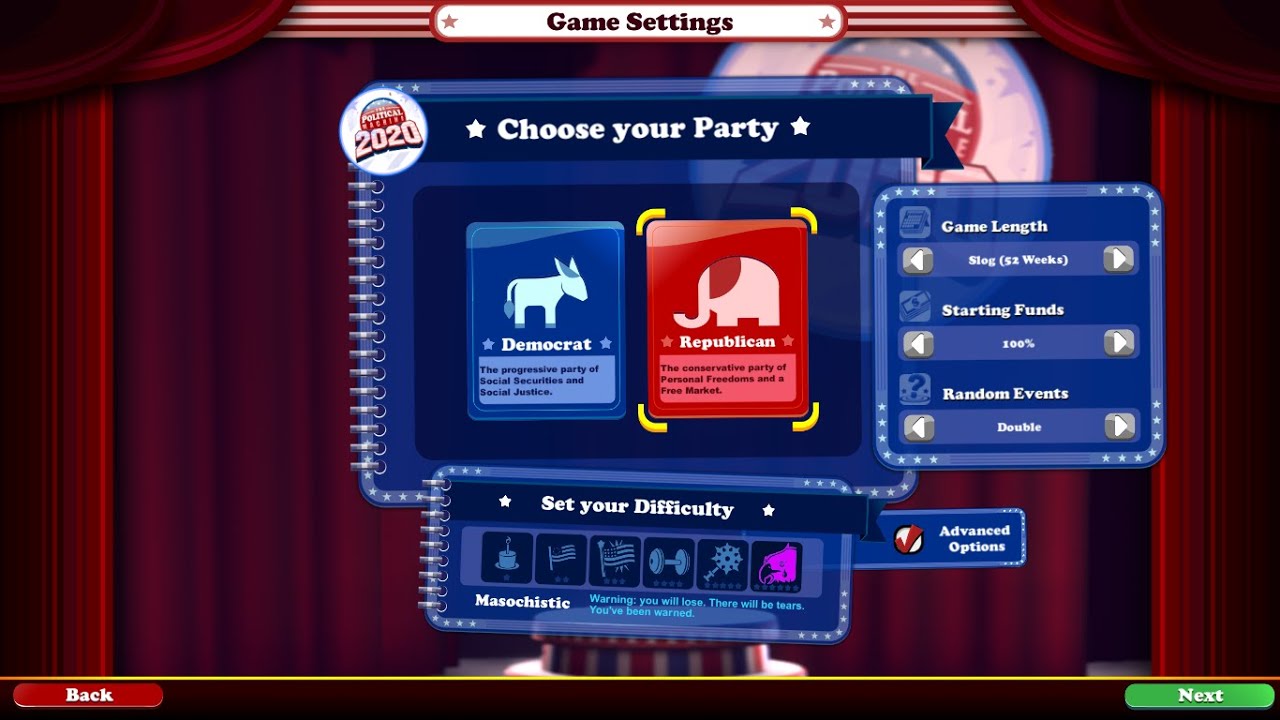 Full Gameplay: The Political Machine 2020 - Trump vs. Biden (The ...