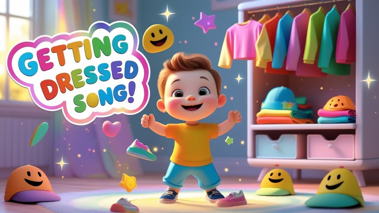 Getting Dressed Song!!! #nurseryrhymes #kidssongs #educationalsongs ...