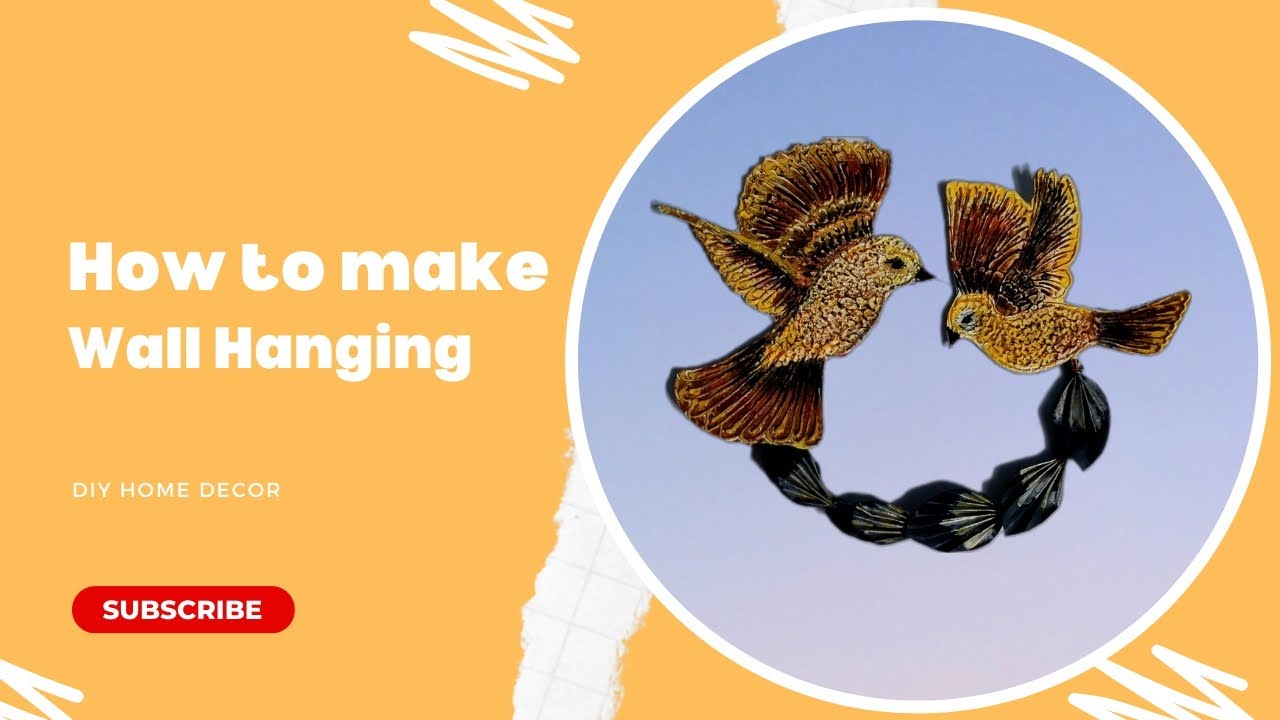 Easy and Budget-friendly DIY Flying Bird Wall Decor using Recycled ...