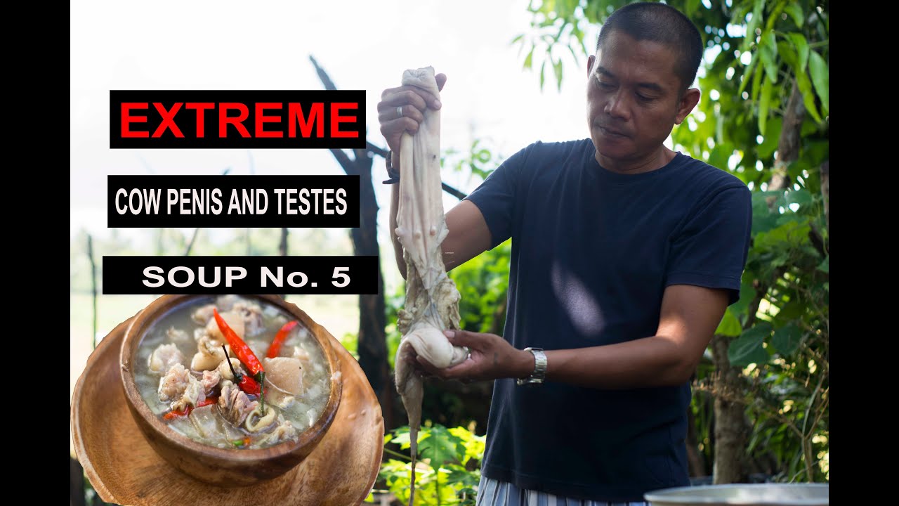 EXTREME COW PENIS AND TESTES / SOUP No. 5 / Backyard Cooking / Outdoor ...