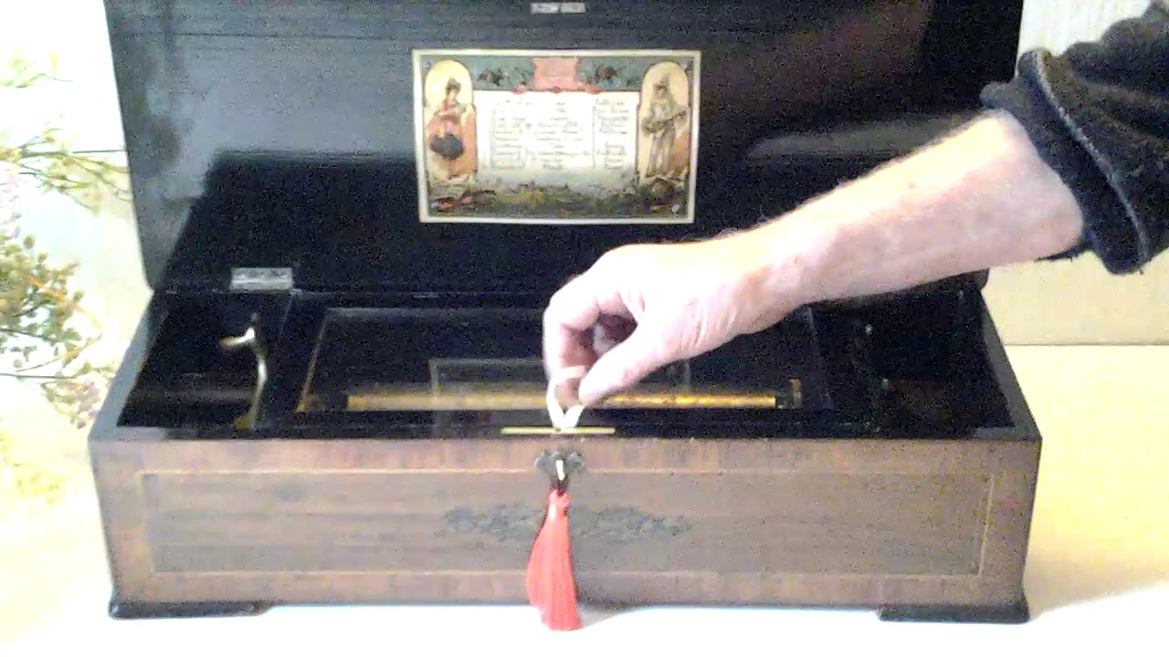 LARGE 10-air MUSICAL BOX , No.24980, c.1800s. - YouTube
