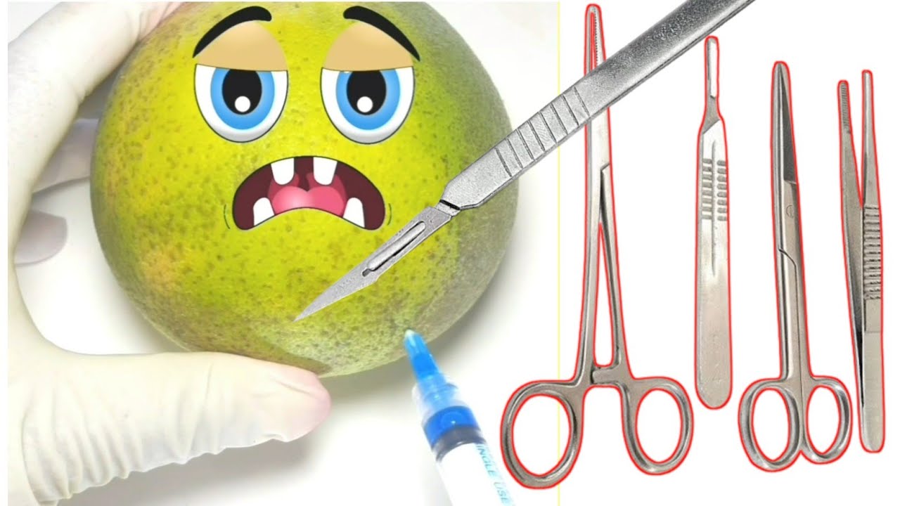 Pamelo orange need emergency surgery!orange surgery!#food surgery#fruit ...