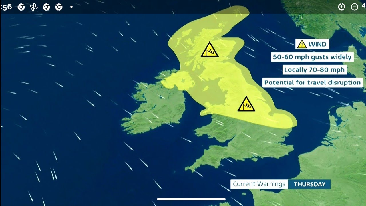 ITV News : The weather is windy on Thursday by the thumbnail it looks ...
