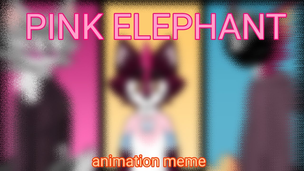 Pink elephant// animation meme// flipaclip - YouTube