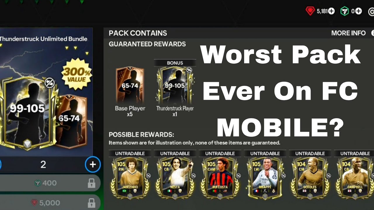 Worst Pack Ever On FC MOBILE?[FC MOBILE Edits] - YouTube