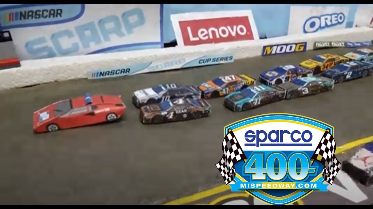 NASCAR scarp cup series michigan esparco 400 2022 stop motion - YouTube