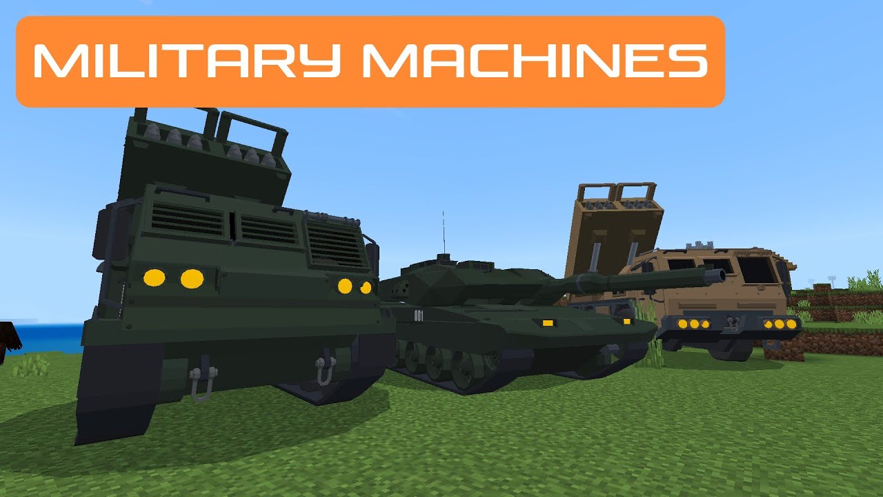 Я установил мод на Военную Технику, MILITARY MACHINES для Minecraft ...