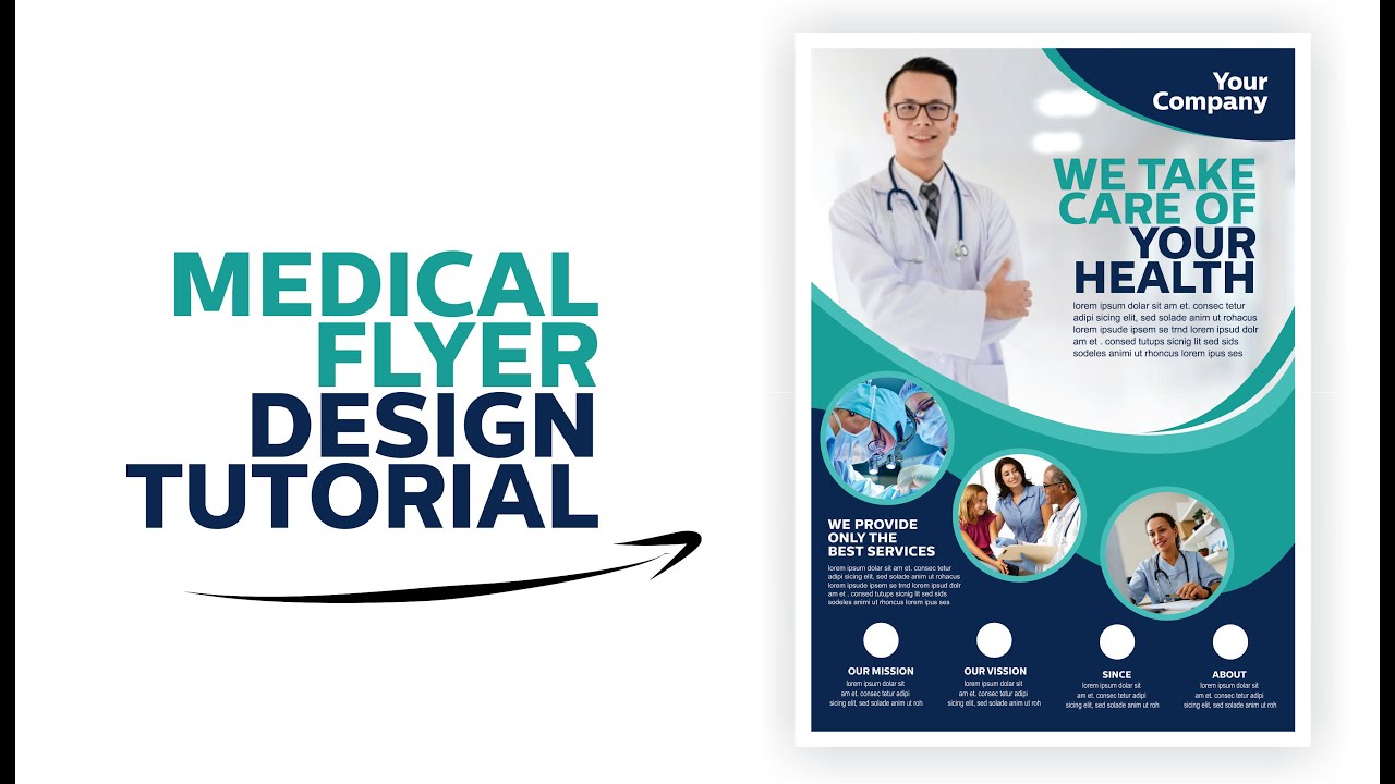 Medical Flyer Design Tutorial - Coreldraw Tips Tricks & Techniques with ...