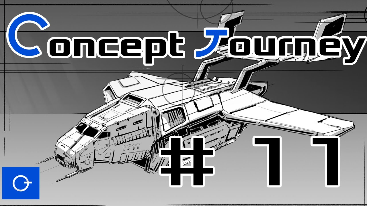 Concept Journey - 11 - Dropship Mischief Drawing - Concept Art ...