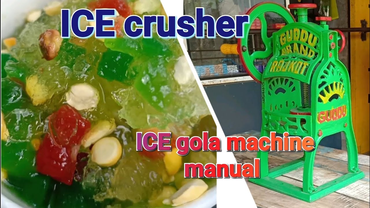 ICE crushing machine #icecrusher #icegolamachine #churandiicemaker ...