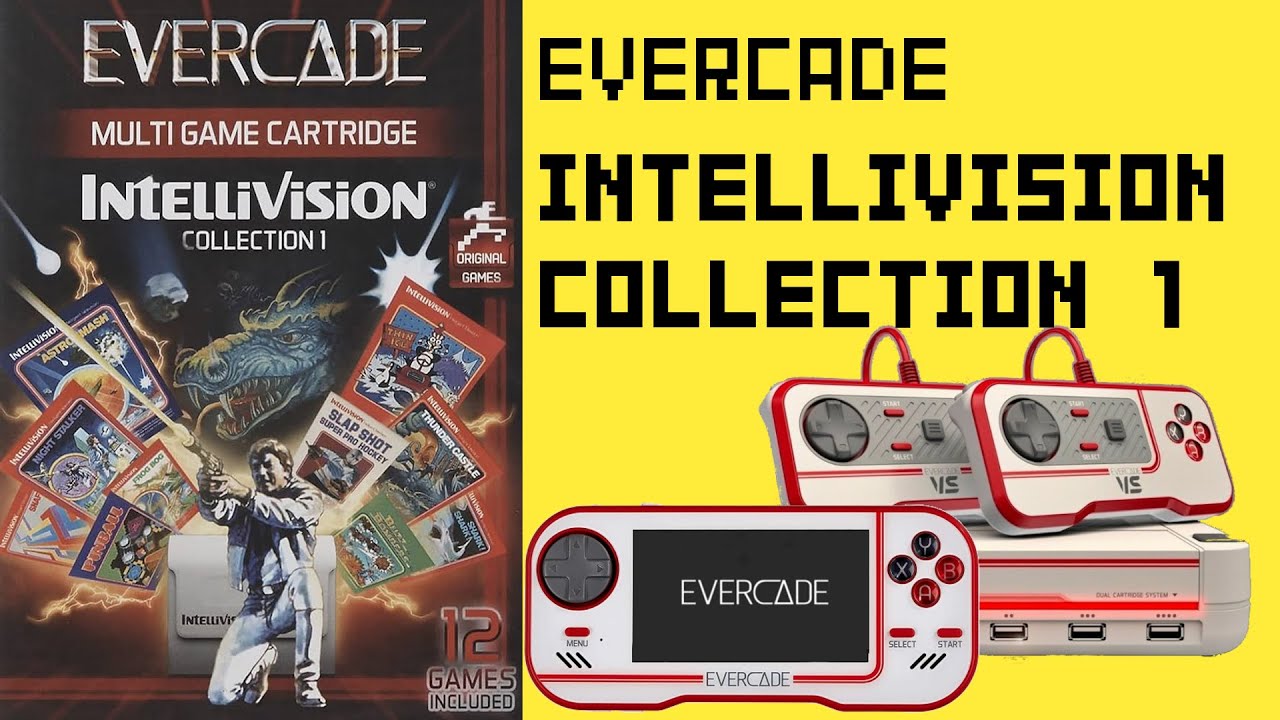 EVERCADE (Línea Roja) | Cartucho 21 | [00F7] INTELLIVISION COLLECTION 1 ...
