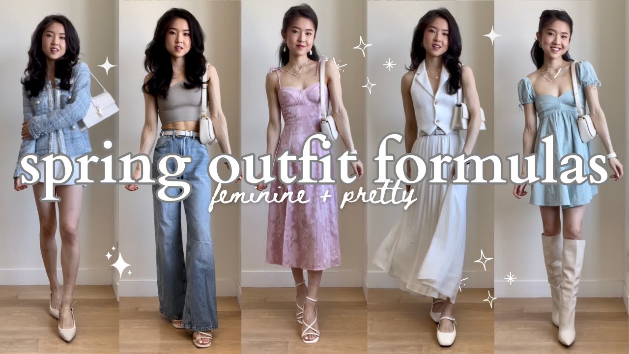 EASY OUTFIT FORMULAS SPRING 2024 🌷 10+ feminine & pretty outfit ideas ...
