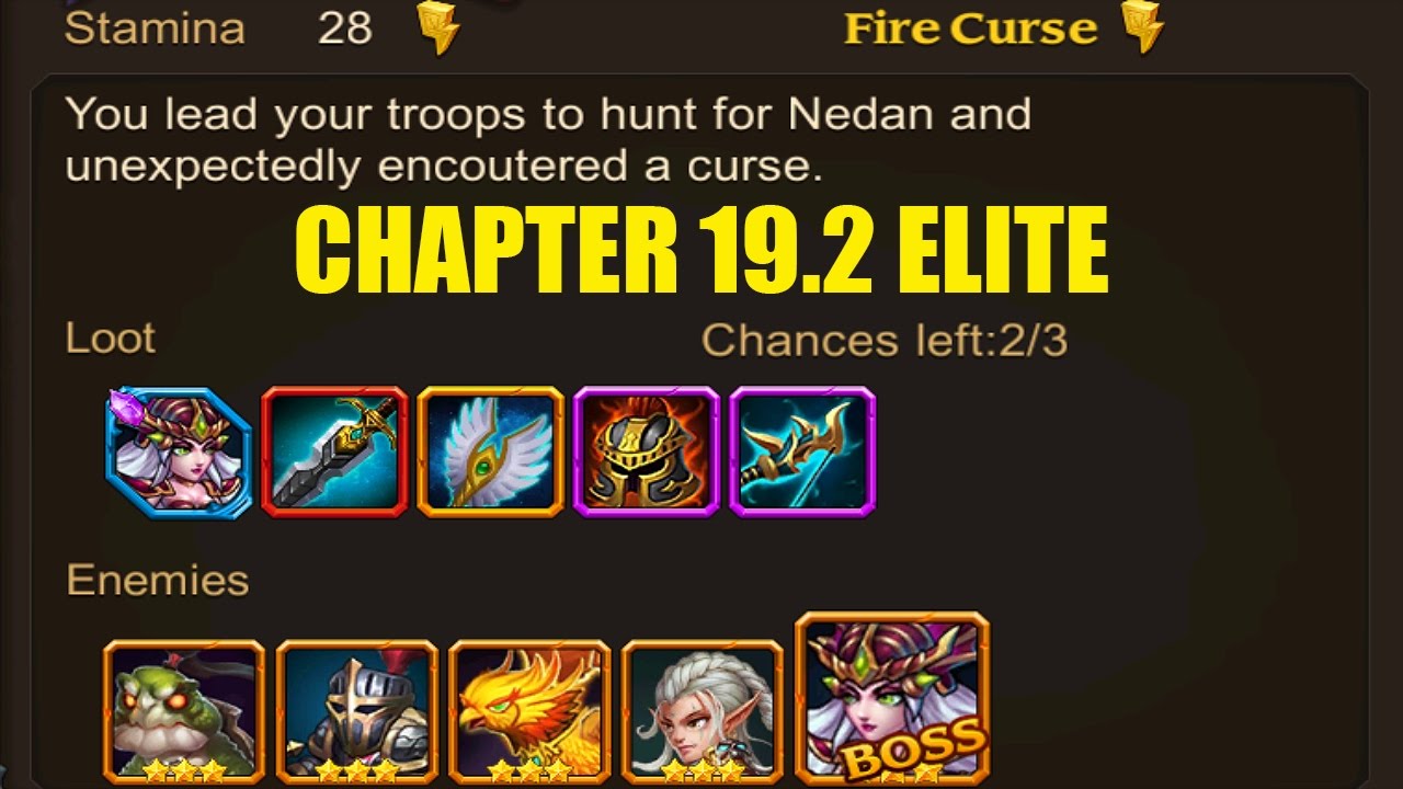 Heroes Charge : Chapter 19.2 Elite : Fire Curse - YouTube