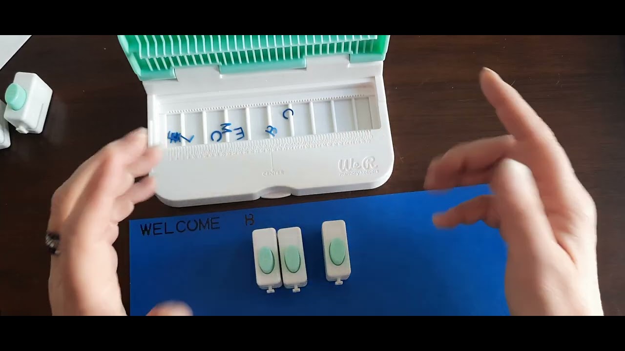 We R Memory Keepers Word Punch Board demonstration. How to reduce ...